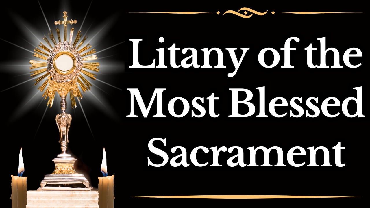 Litany of the Most Blessed Sacrament - The Catholic Crusade